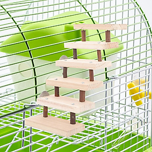 Ipetboom Hamster Climbing Ladder Reusable Hamster Ladder Hamster Wood Ladder Small Animal Ladder Chinchilla Climbing Toy Rat Ladders Chinchilla Climbing Ladder Chinchilla Ladder Toys