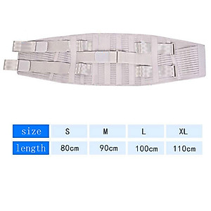 LSRRYD Double Pull Back Steel Plate Lower Back Lumbar Support Belt Brace for Pain Relief and Injury Prevention for Men and Wome (Size : X-Large)