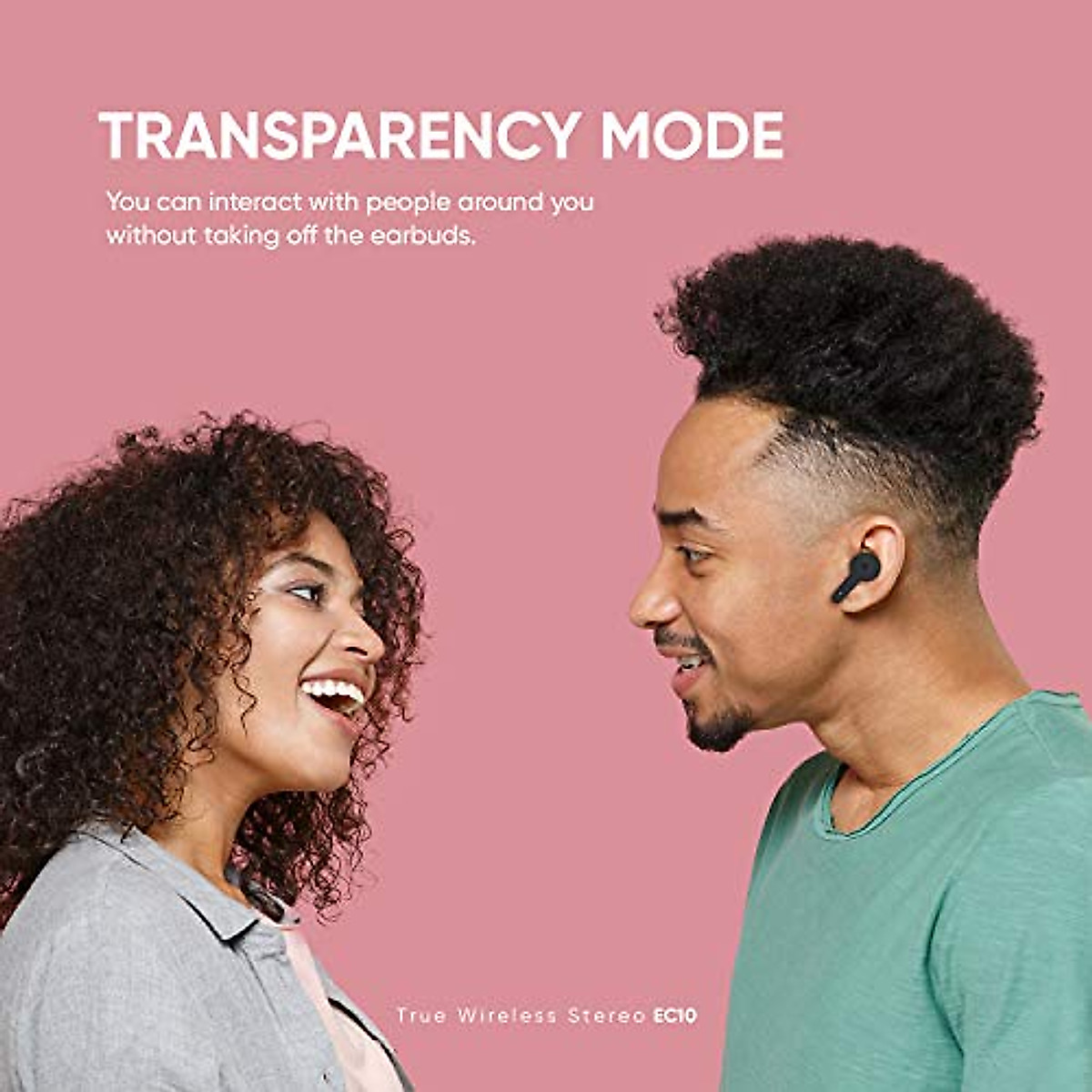 ABKO EC10 ANC Wireless Earbuds - Clear Sound, Mic, USB-C