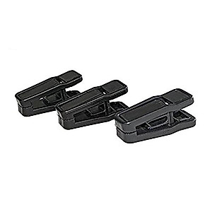 erioctry Plastic Hanger Clips- Black Slim-line Set 20 Pack Pants Hanger Clips, Strong Pinch Grip Clips for Use with Slim-line Clothes Hangers, Finger Clips for Velvet Hangers