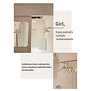 Industrial Pipe Clothing Rack Wall Mounted Real Wood Shelf,retail Store Garment Rack Display Rack Commercial Clothes Racks,pipe Shelving Floating Shelves Wall Shelf,space-saving Hanging Clothes Rack