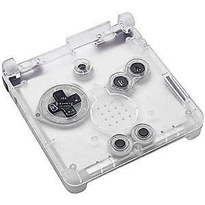 Replacement Full Housing Case Shell with Screwdriver for GBA SP Gameboy Advance SP Clear