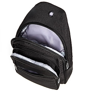 EVANCARY Small Crossbody Sling Bag Sling Backpack, Chest Bag Daypack Fanny Pack Cross Body Bag for Travel Outdoors Hiking