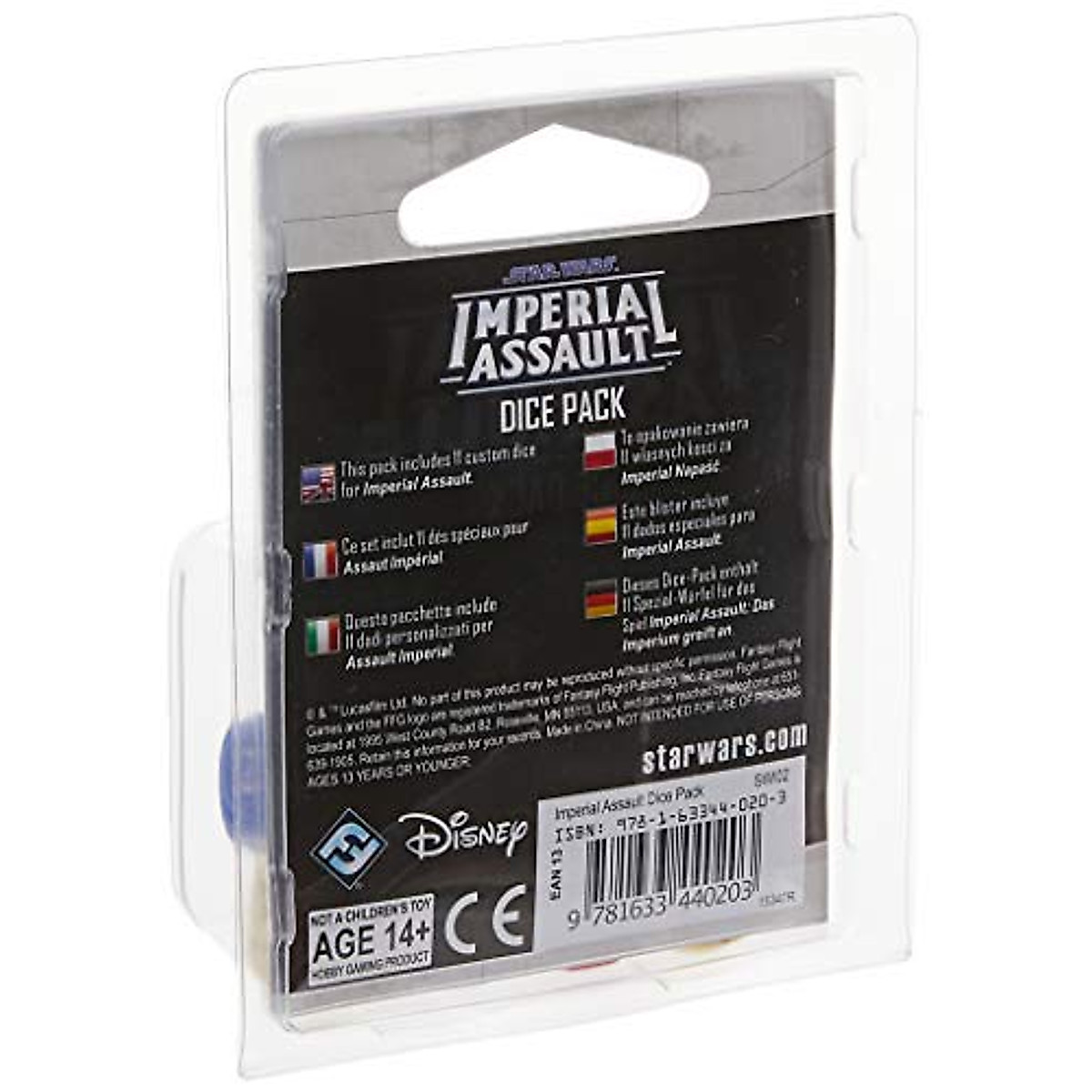 Star Wars Imperial Assault Board Game DICE PACK - Epic Sci-Fi Miniatures Strategy Game for Kids and Adults, Ages 14+, 1-5 Players, 1-2 Hour Playtime, Made by Fantasy Flight Games