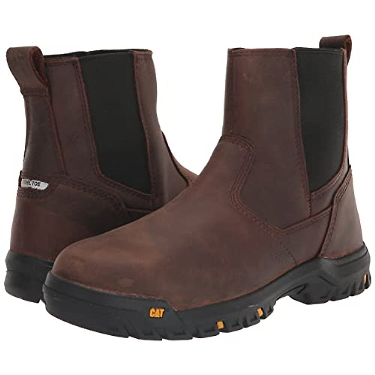 Cat Footwear Men's Wheelbase Steel Toe Work Boot, Clay, 10.5 Wide