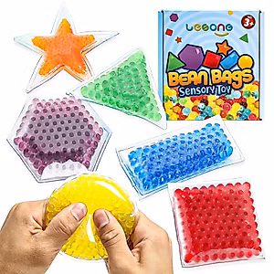 Squishy Sensory Toy for Kids - Fidget Calming Toys for Autism/ Anxiety Relief for Adults, Shapes Learning Toy Classroom Must Haves, Unique Stocking Stuffers (Shape)