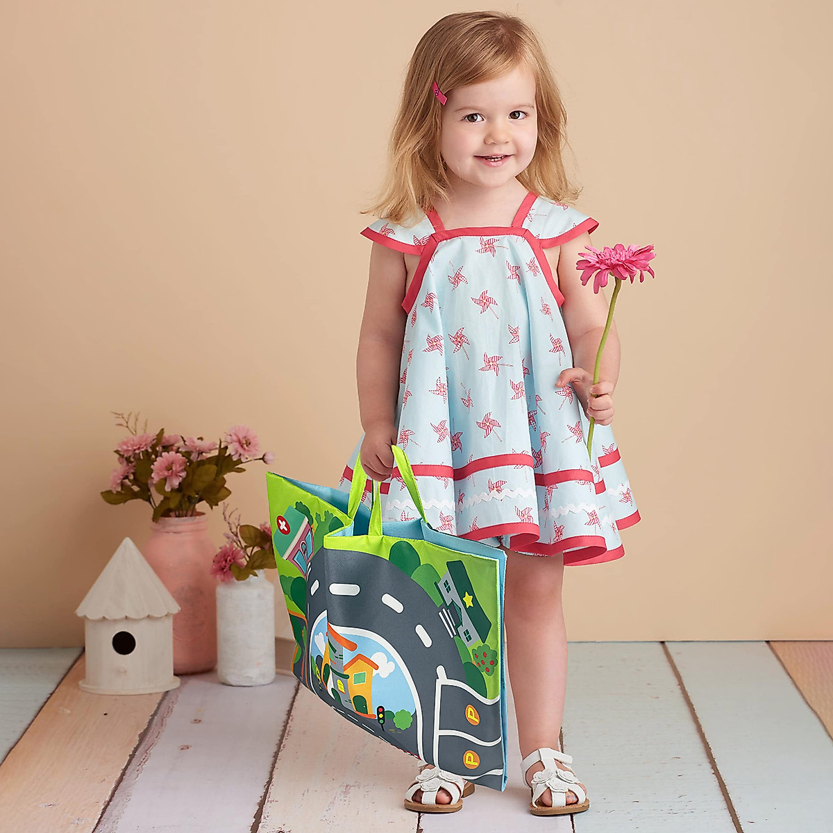 Soft Car Toy Set with Play Mat for 1 Year Old Baby, 10 Vehicle, 1 Play Mat Storage Bag, Baby Toys 12-18 Months, Early Educational Toys Birthday Gift, Toys for 1 2 3 Year Old Toddlers Boys Girls