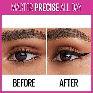 Maybelline Eyestudio Master Precise All Day Waterproof Liquid Eyeliner, Black, 1 Count
