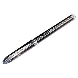 Uni-Ball Vision Elite Stick Micro Point, Airplane-Safe, Rollerball Pens, Black Ink, 0.5mm, 6 Pack