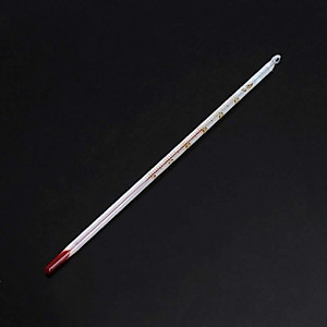 FASTROHY 3Pcs 0-100 Hydrometer Alcoholmeter Spirit Alcohol Meter Tester & Thermometer