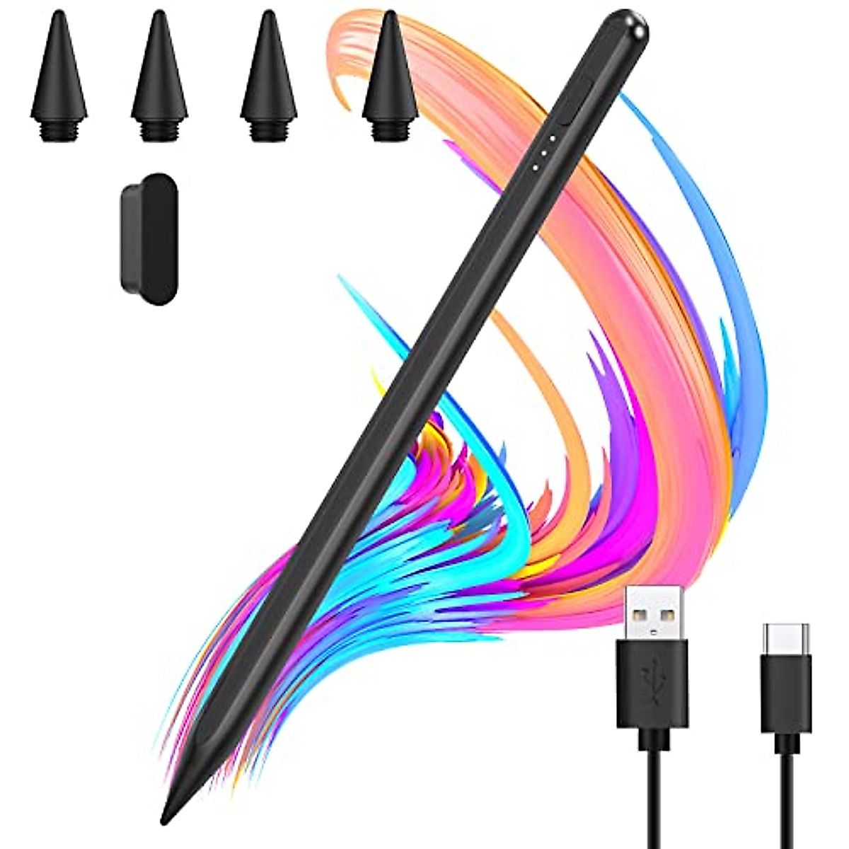 Stylus Pen for iPad (2018-2023),10mins Charge, Palm Rejection, Tilting Detection, iPad Pencil 2nd Generation Compatible with Apple iPad Pro 11/12.9 inch, iPad Mini 6/5, iPad Air 5/4/3, iPad 10/9/8/7/6