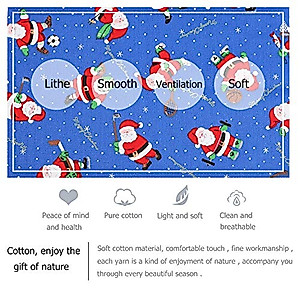 ARTIBETTER Quilted Fabric 13pcs Xmas Patchwork Fabric Christmas Santa Snowman Reindeer Elk Pattern Square Cloth Bundle Holiday Sewing Craft Supplies for Children Kids Fabrics