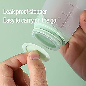 SANFE ELEPHANT Baby Spoons, Silicone Baby Food Dispensing Spoon, Squeeze Feeding Spoon with Cartoon Dust Cover, 4 oz. (Pink)