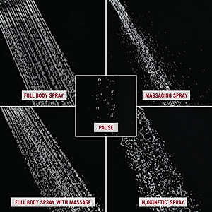 DELTA FAUCET -faucet 52669-RB H2Okinetic 5-Setting Raincan Shower head, Venetian Bronze