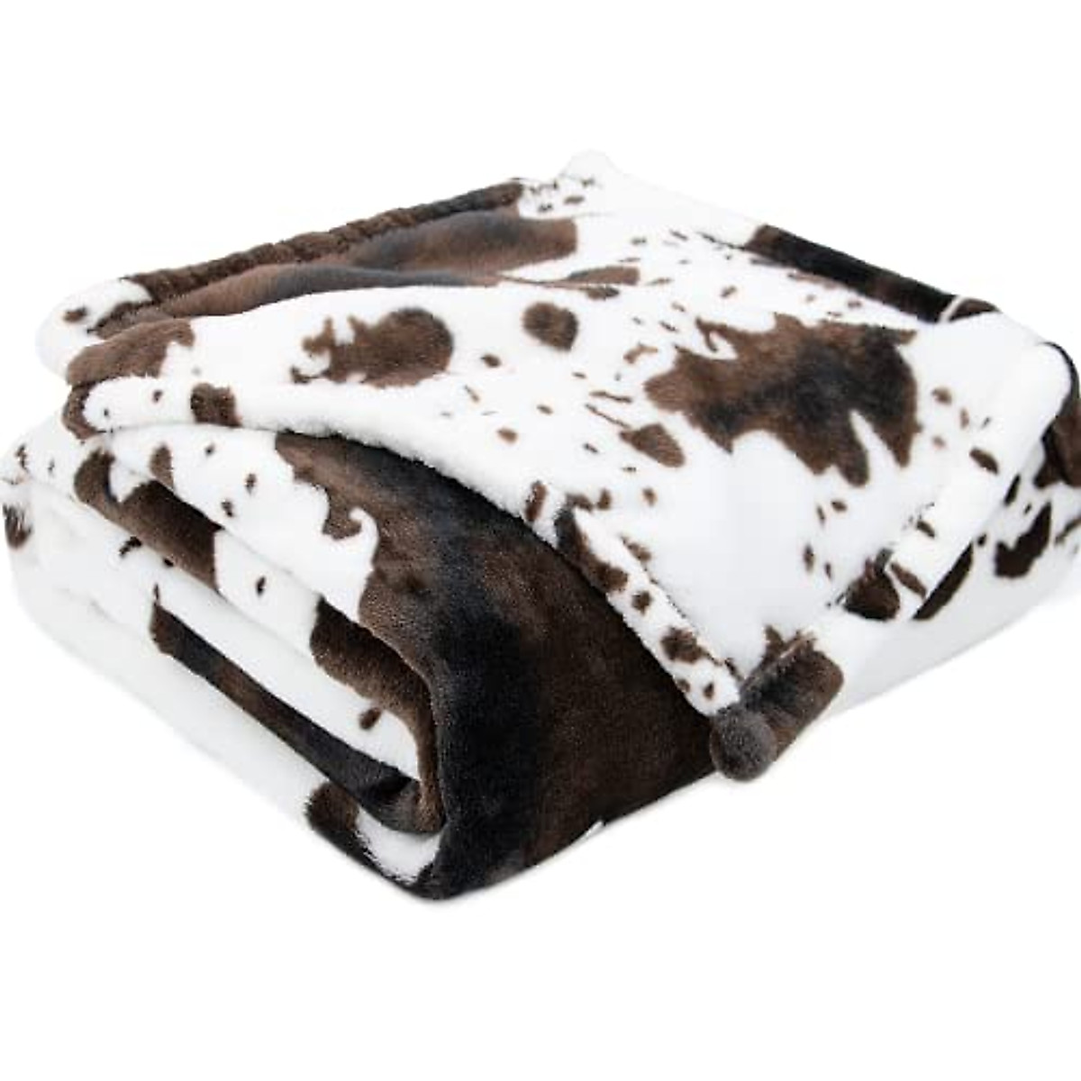 Fleece Blanket Cow Print Soft Throw Blanket Lightweight Throw Blanket
