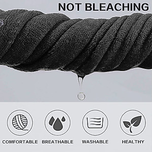 JCZANXI Womens Yoga Socks with Grips, Non Slip Grippy Socks for Pilates, Barre, Dance, Ballet | Ideal Cushioned Crew Socks (Black/Beige, 2 Pairs)