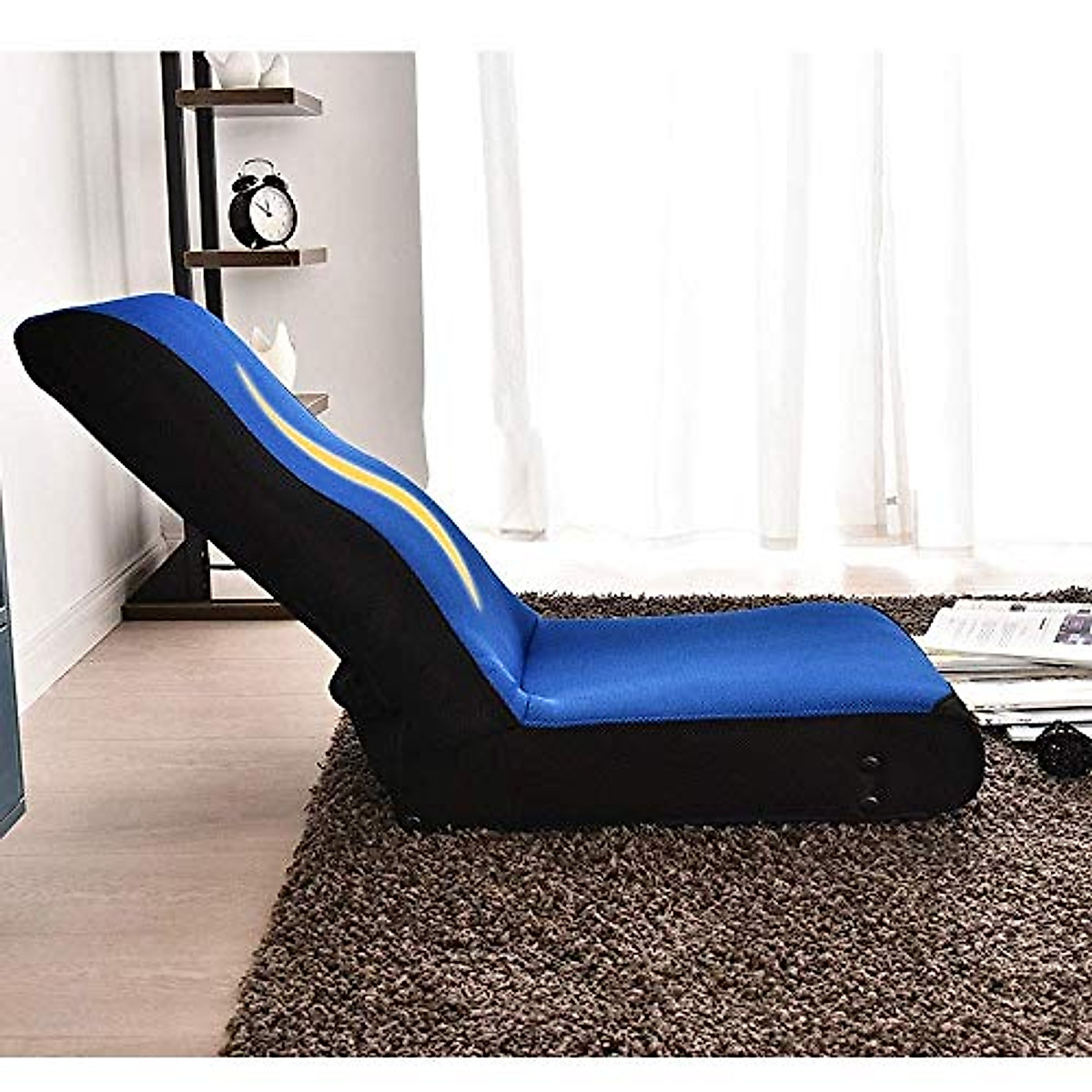 UXZDX Lazy Sofa Chair Lounger, Modern Chaise Lounge Chair, Folding Cushion Chair Bed, Comfortable and Foldable Sofa Bed Chair, Cozy Sofa for All Ages