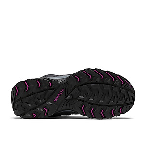 Columbia Womens Crestwood Mid Waterproof Boot Hiking Shoe, Graphite, Bright Plum, 9 US