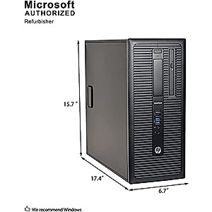 HP ProDesk 600 G2 Small Form Factor PC, Intel Quad Core i5-6500 up to 3.6GHz, 16G DDR4, 512G SSD, 4K Support, VGA, DP, Win 10 Pro 64-Multi-Language Support English/Spanish/French(Renewed)