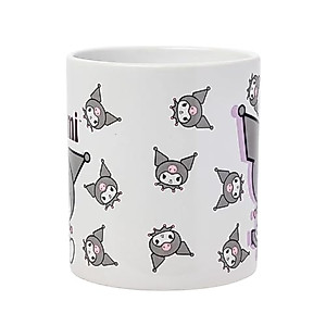 Silver Buffalo Sanrio Hello Kitty and Friends Kuromi Poses Ceramic Mug, 20 Ounces