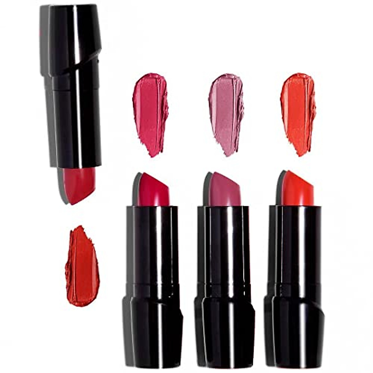 Wet n Wild Silk Finish Lipstick, Hydrating Lip Color, Rich Buildable Color, Cherry Frost Red