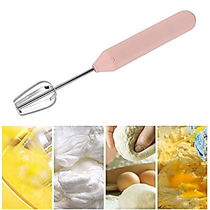 Electric Hand Blender，3 in 1 Immersion Blender Handheld Egg Beater, Beater Electric Milk Frother Coffee Blender Milkshake Blender Foamer Kitchen Tools(Pink)