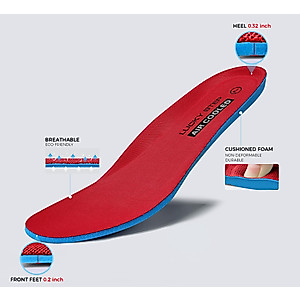 LUCKY STEP Women Fashion Sparkle Rhinestone Sneakers White Leather Low Top Tennis Shoes Lace Up Casual Comfortable Walking Shoe(Red Rhinestone,10B(M) US)