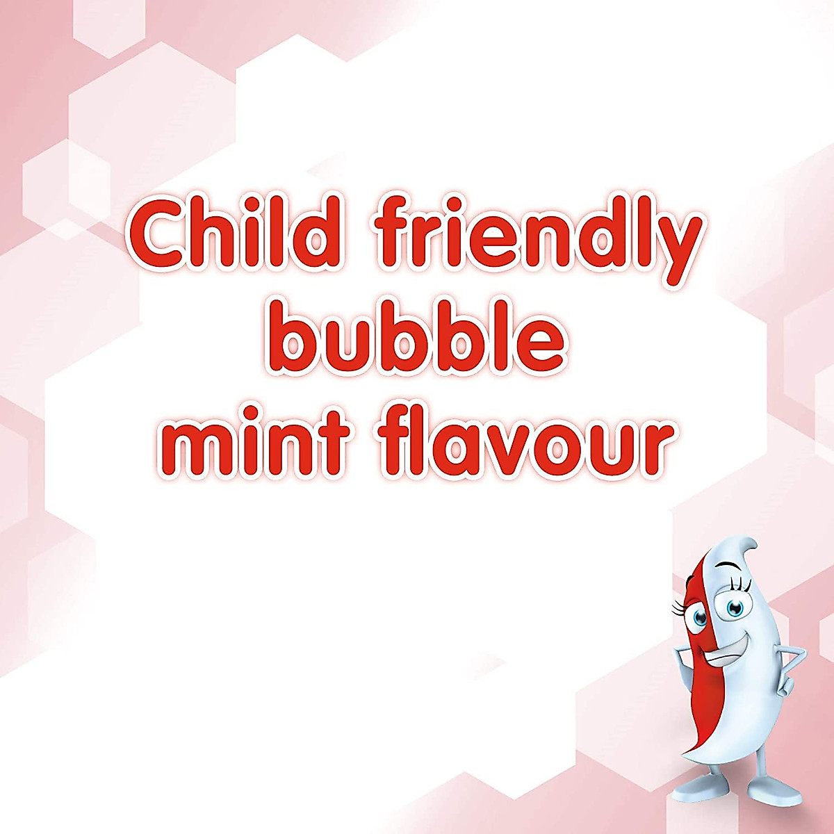 Aquafresh Kids Fluoride Toothpaste Bubble Mint Pump - 4.6 oz, Pack of 4