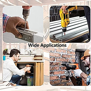 Watris Veiyi Self Centering Hinge Drill, Centering Bits, Hex Shank Center Drill Bit Set, Center Hole Bit, Door Window Cabinet Centering Drill Bits Hinge Opening Tool(5mm&1/4")