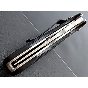 Eafengrow EF339 Folding Knife D2 Blade and G10 Handle with Clip Folding Camping Knives Outdoor Pocket Knives (black)