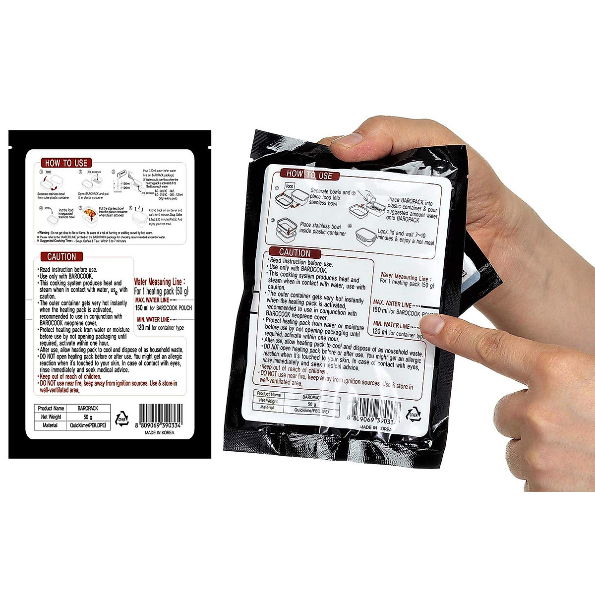 Barocook Fuel Pack Set (10-Piece), 50g