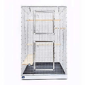 Chinchilla Mansion Chinchilla Cage, Handmade in USA, No Plastic, Built for Chinchillas by Chinchilla Owners, 48" Tall, 30" Wide, 24" Deep, Built to Last.