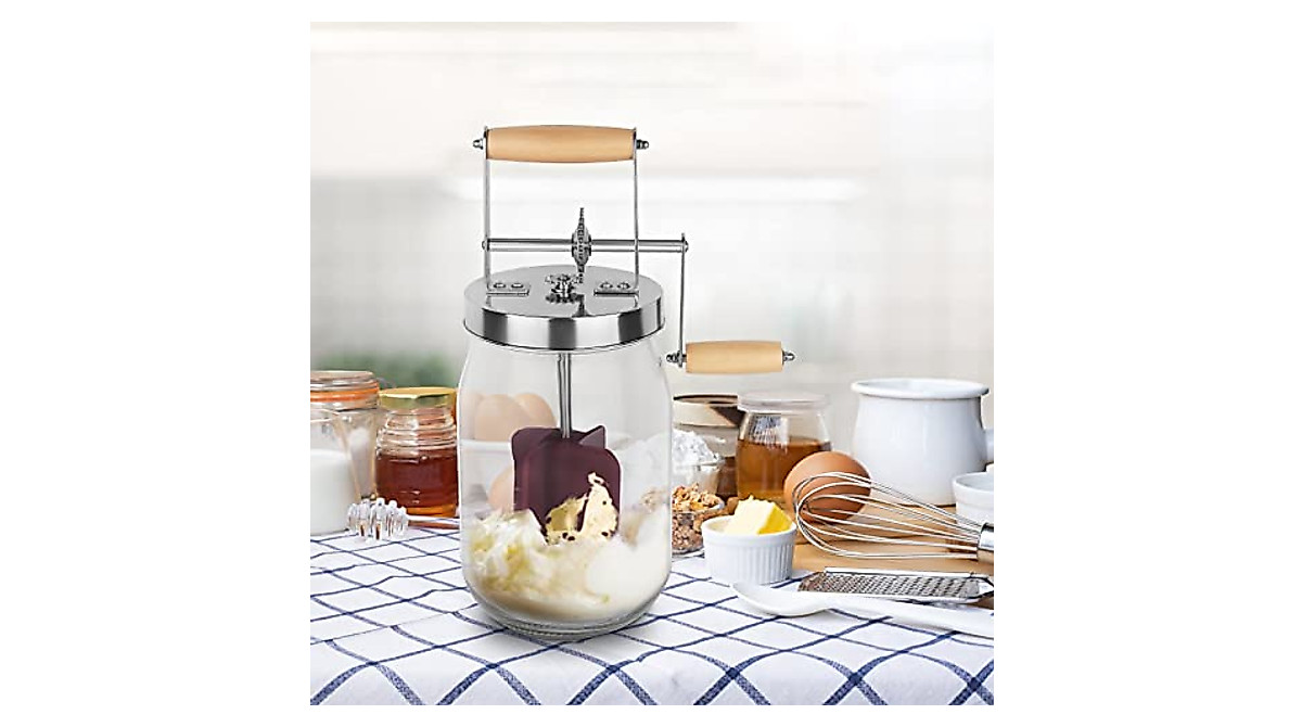 1.5L Manual Butter Churner - Make Fresh Butter Easily