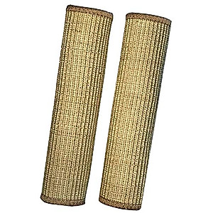 Cat Scratcher Sisal Mat Beige Rug - 2 Pack x 16” x 12” Each - Natural Scratch Pad Velcro Furniture Carpets Sofas Protectors