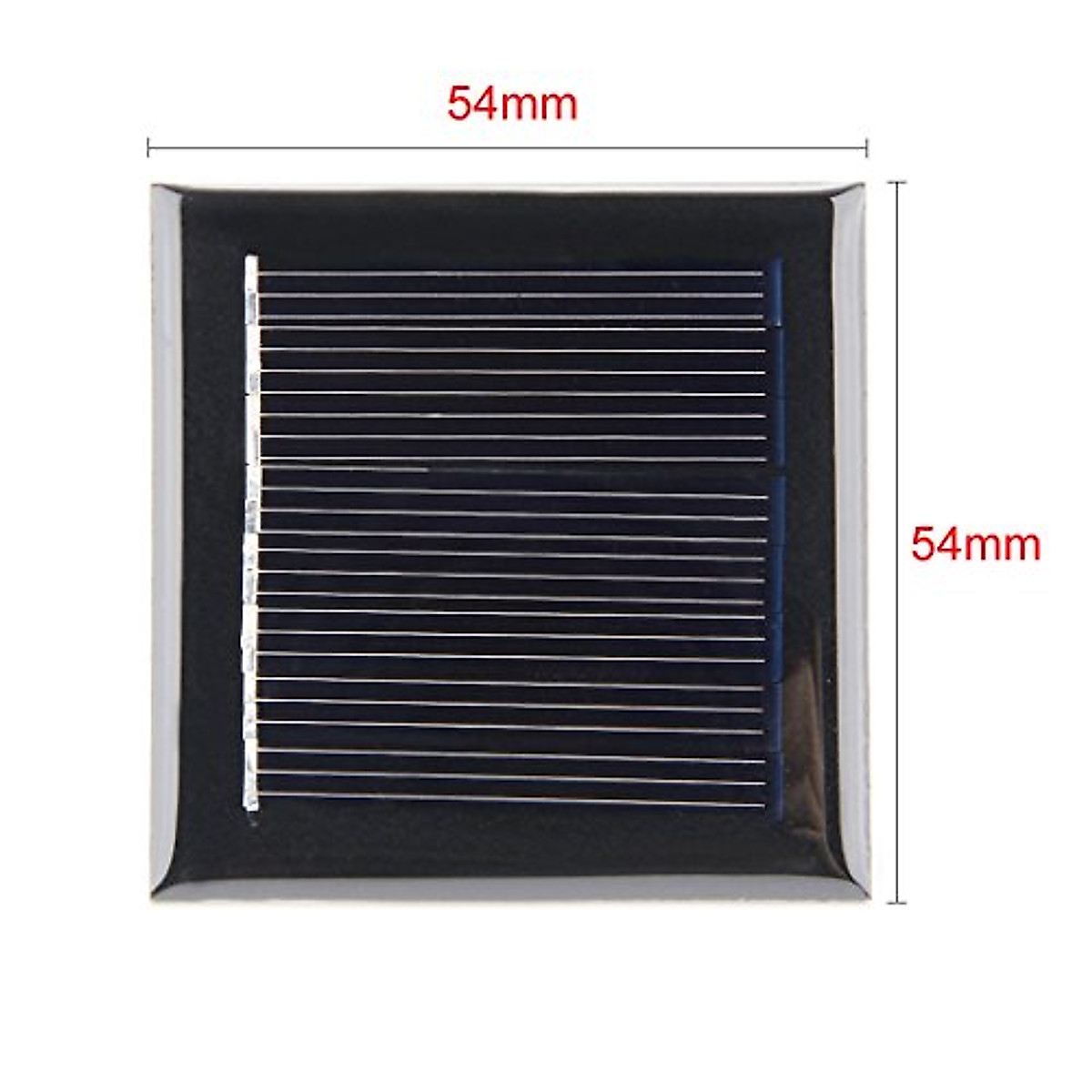 uxcell 5Pcs 2V 50mA Poly Mini Solar Cell Panel Module DIY for Light Toys Charger 54mm x 54mm