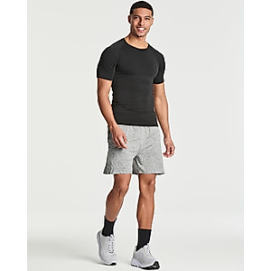 4 Pack: Mens Short Sleeve Shirts Compression Base Layer Tight Thermal Undershirt Slimming Black Active Fitness Athletic T-Shirt Quick Dry Fit Workout Sports Rashguard Gym Running Top, Set 1,L