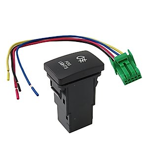 Blue Fog Light Push Button Switch LED Push Switch for 2018 Toyota Tacoma SR5 Extended Cab Pickup 4-Door