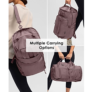 Uselike Gym Bag for Women and Men, 30L Workout Travel Backpack with Shoe Compartment, Sports Duffel Bag with Multiple Pockets