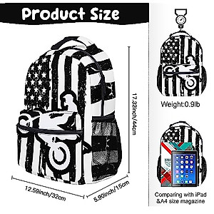 Cbntnaf Motorcycle Camo Backpack for Kids Boys Girls Teens,College Bookbags,18 Inch,Large Capacity,Durable,Lightweightbag for Travel