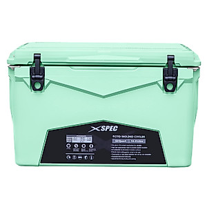 Xspec 60 Quart Roto Molded High Performance Camping Cooler Ice Chest | Pro Tough Durable Outdoor Ice Chest, Seafoam