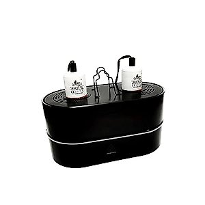 MCLANZOO Dual Reptile Light Fixture Deep Dome,UV Lamp Fixture for Reptiles Terrarium with Two Independent Switches Heat Lighting Lamp Kit.