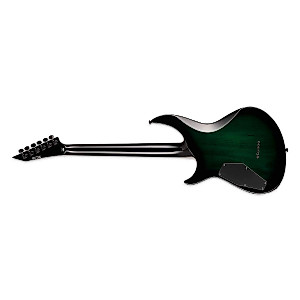 ESP 6 String LTD Deluxe H3-1000FR Electric Guitar, See Thru Black Sunburst, Right, (LH31000FRFMSTBLKSB)