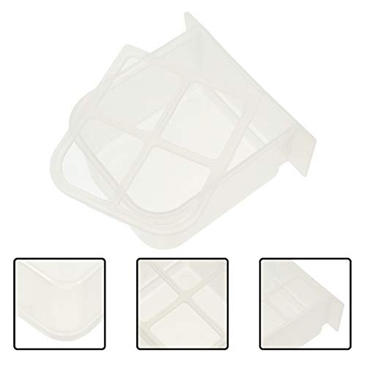 balacoo 4pcs Plastic Birdcage Bird Feeder Food Dish Cage Parakeet Food Bowl Parrot Feeders Water Bowls Cockatiel Drinking Bowls for Parrot Parakeet Cockatiel Bird