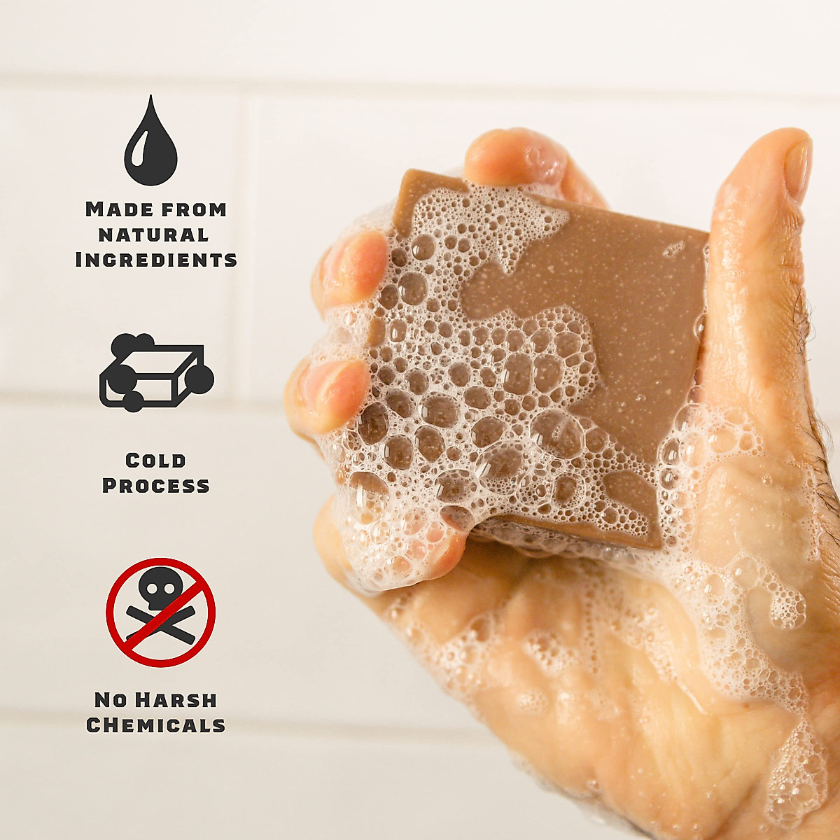 Dr. Squatch All Natural Bar Soap for Men with Zero Grit, 5 Pack, Bay Rum