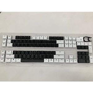 Suitable Logitech G915TKL G915 G815 Keyboard keycaps, 111 Keys. Replacement Keycaps Mechanical Gaming Keyboard… (White and Black Set)