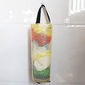 kdhgoo 1PC Hanging Rubbish Bag Convenient Extraction Miscellaneous Storage Net Cylinder Rubbish Bag for Kitchen Dining Bar