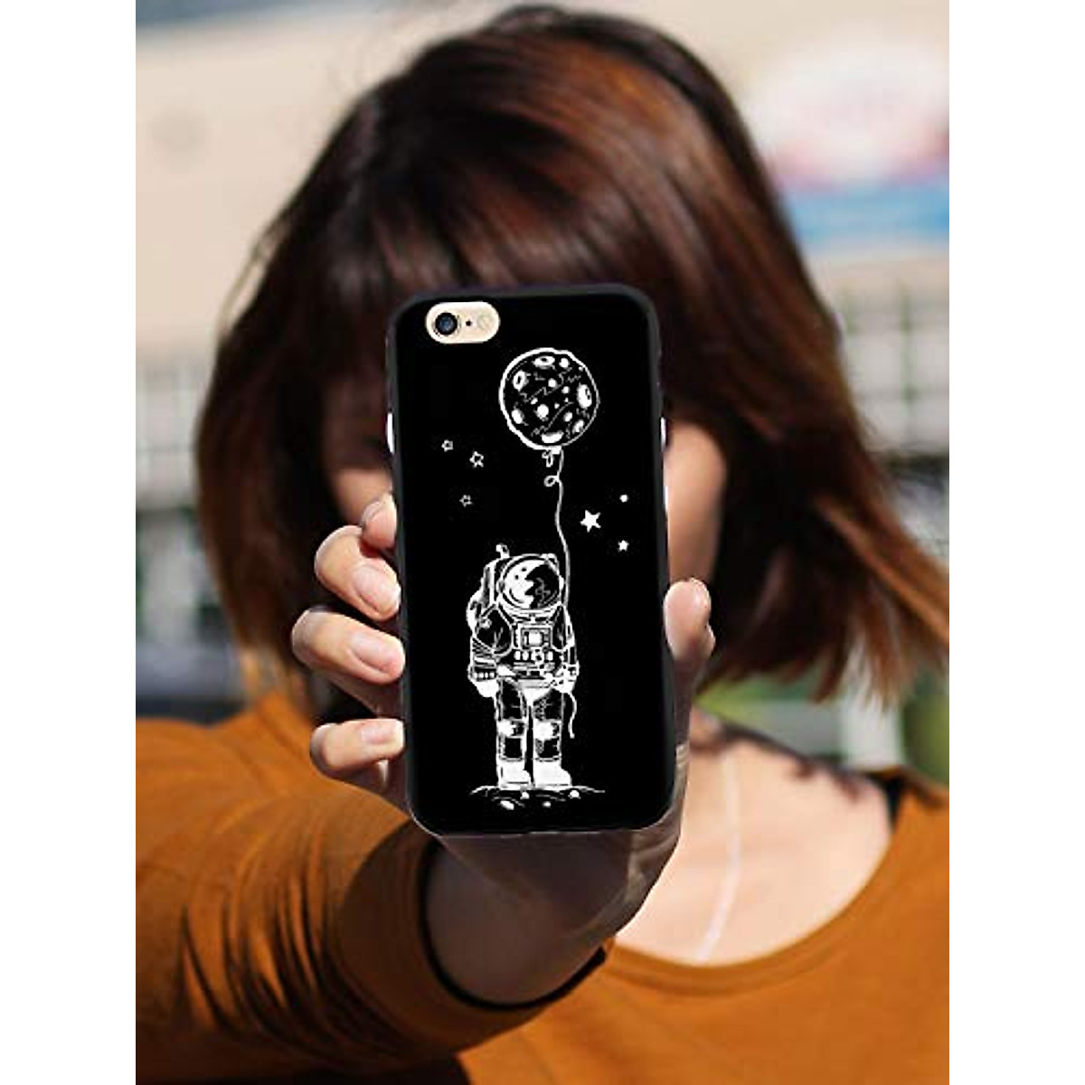 Inspired Cases - 3D Textured Galaxy Note 10 Plus Case - Rubber Bumper Cover - Protective Phone Case for Samsung Galaxy Note 10 Plus - Lonely Astronaut