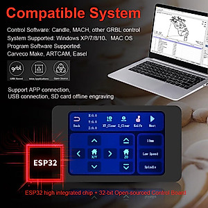 CNC Router Machine,TTC450 3-Axis Engraving All-Aluminum Milling Machine for Engraving, Cutting MDF, Acrylic, Solid Wood, Nylon, PCB, Carbon Fiberboard, Working Area 18.1 x 18.1 x 3.1In CNC Machine