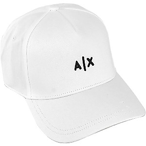 A | X ARMANI EXCHANGE Men's Baseball hat, White, One Size