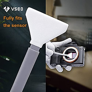 VSGO VS-S03E New Full Frame Camera Cleaning Kit 12pcs Sensor Cleaning Swab and 10ml Cleaner for Sony Nikon Canon FF CCD CMOS Clean